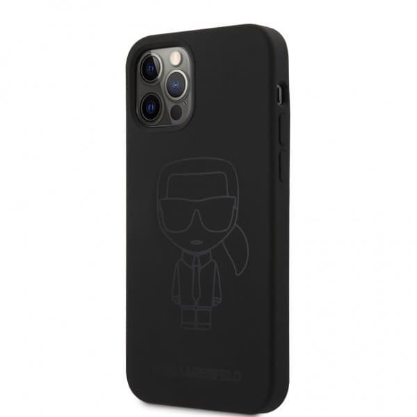 Karl Lagerfeld iPhone 12 Pro Max Skal Iconic Outline Svart - Elgiganten