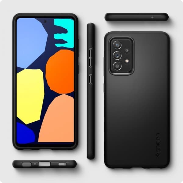 Spigen Samsung Galaxy A52/A52s 5G Skal Thin Fit Svart - Elgiganten
