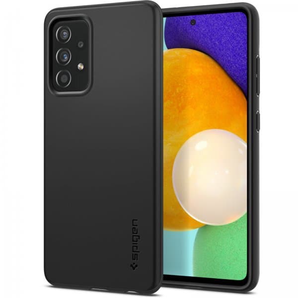 Spigen Samsung Galaxy A52/A52s 5G Cover Thin Fit Sort | Elgiganten