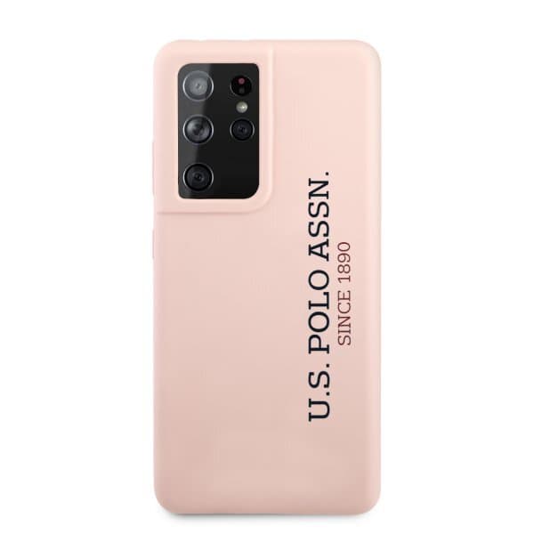 U.S. Polo Samsung Galaxy S21 Ultra Deksel med Logo Rosa - Elkjøp