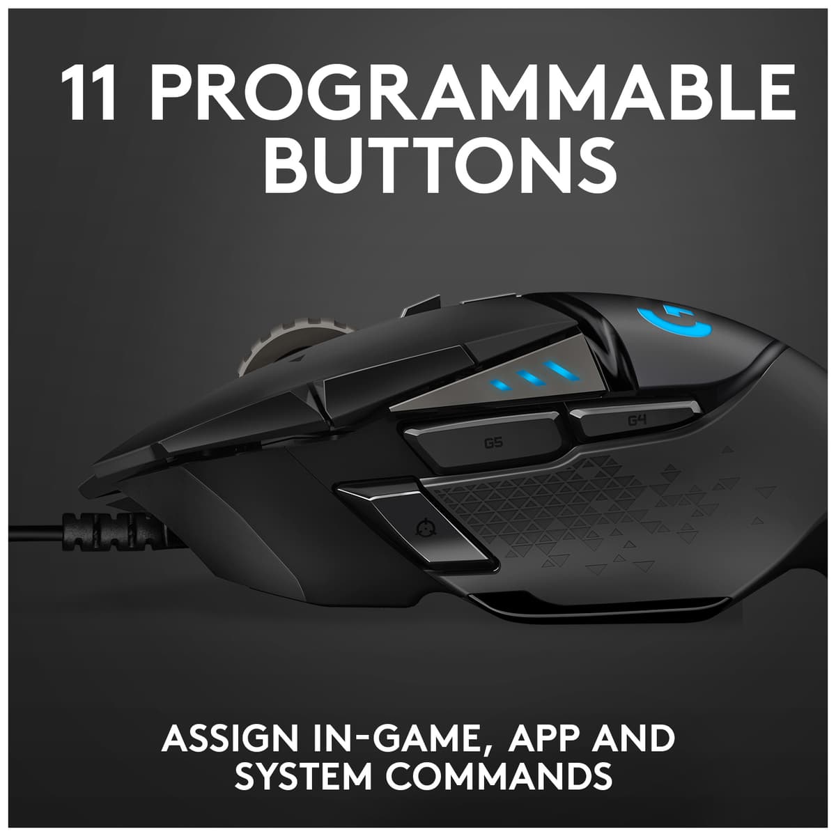 Logitech G502 Hero USB gamingmus (sort) - Elkjøp | Elkjøp