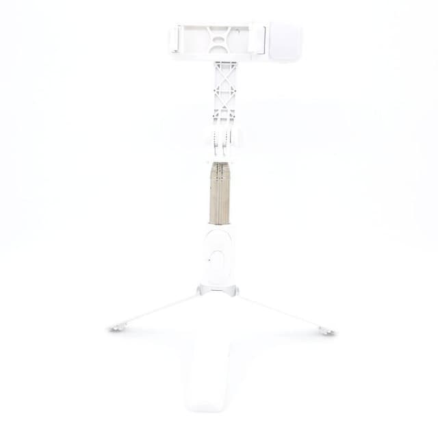 Stativ / stativ til mobiltelefon med Bluetooth og belysning, hvid ...