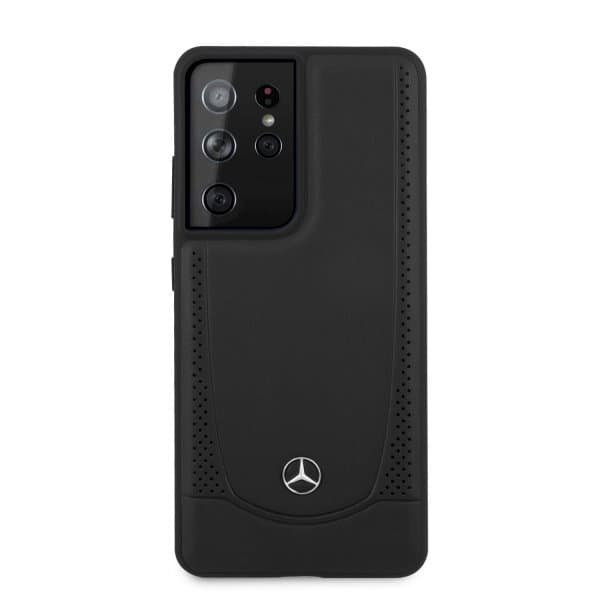 Mercedes Benz Samsung Galaxy S21 Ultra Deksel Logo Perforert Svart - Elkjøp
