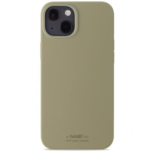 holdit iPhone 13 Cover Silikone Khaki Green | Elgiganten | Elgiganten