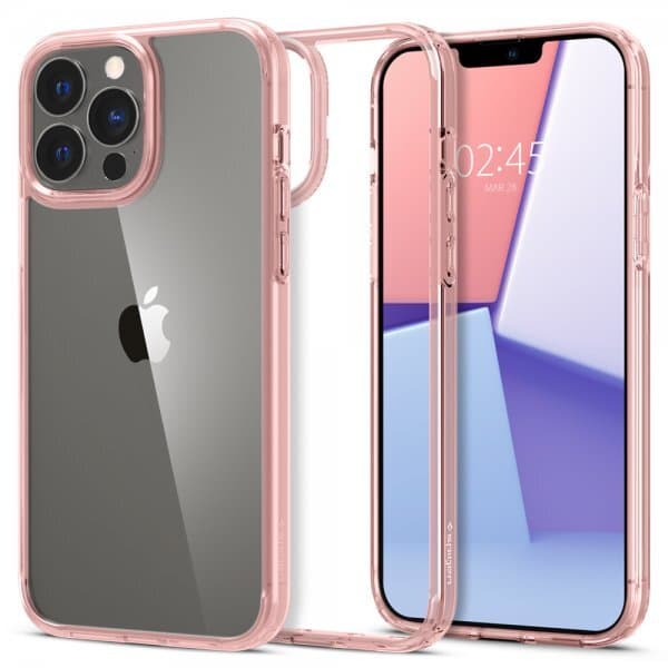 Spigen iPhone 13 Pro Skal Ultra Hybrid Rose Crystal - Elgiganten ...