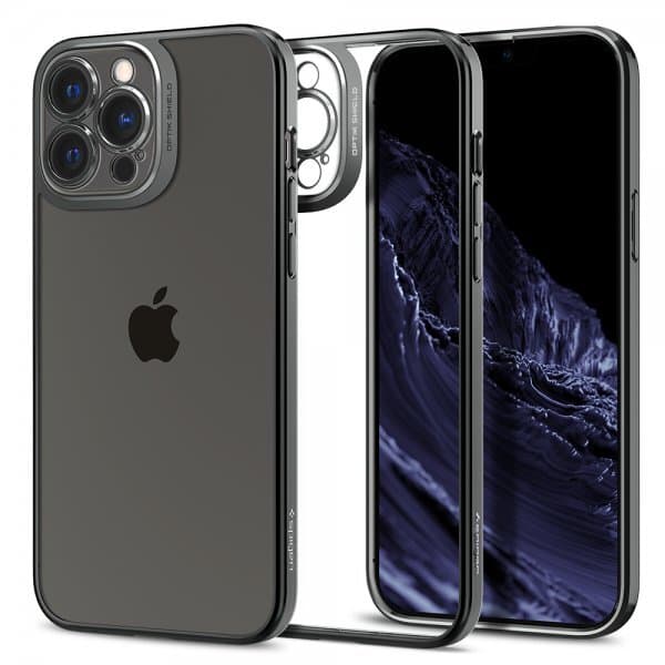 Spigen iPhone 13 Pro Max Deksel Optik Crystal Chrome Gray - Elkjøp