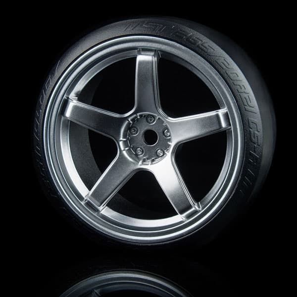 MST Flat silver 5 spokes(+3)and CS-R tire(S)(4) - Elkjøp