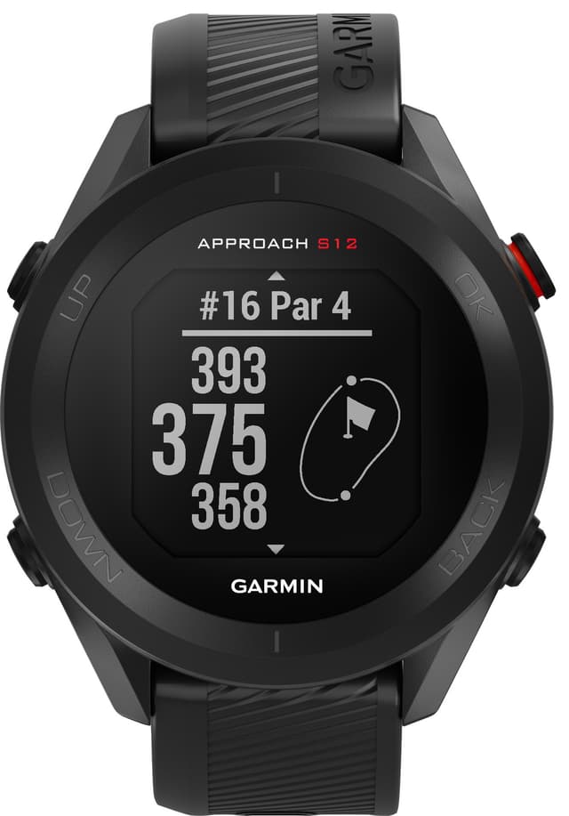 Garmin Approach S12 GPS golfklokke (sort) - Elkjøp