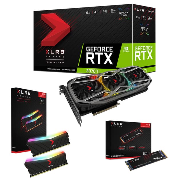 PNY GeForce RTX 3070 Ti 8GB XLR8 Gaming REVEL EPIC-X RGB Bundle Pack1 ...