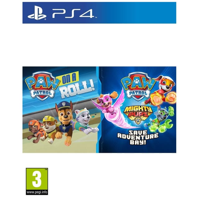 Paw Patrol: On a roll!/Mighty Pups Save Adventure Bay Bundle (PS4) - Elkjøp
