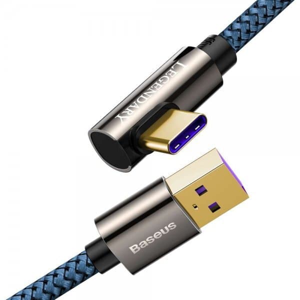Baseus Kabel Legend Series USB-A till USB-C 2 m Blå - Elkjøp