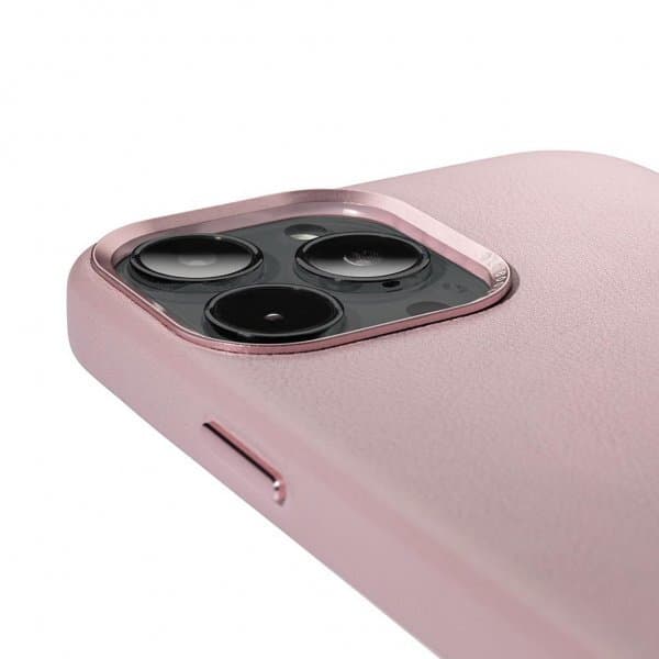 Decoded iPhone 13 Pro Max Deksel Leather Backcover Powder Pink - Elkjøp