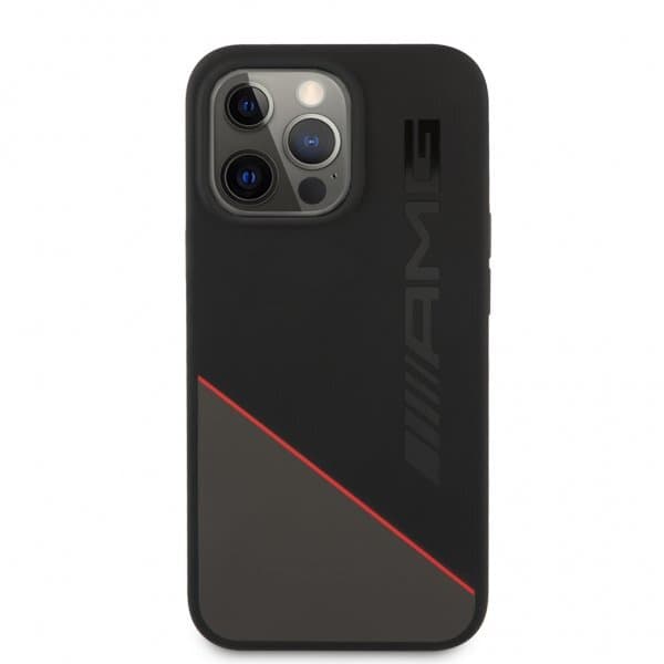 AMG iPhone 13 Pro Max Deksel Liquid Silicone Two Tone Svart - Elkjøp