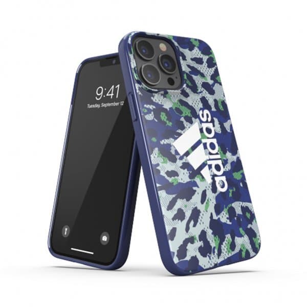 Adidas iPhone 13 Pro Max Deksel Snap Case Leopard Bold Blue - Elkjøp