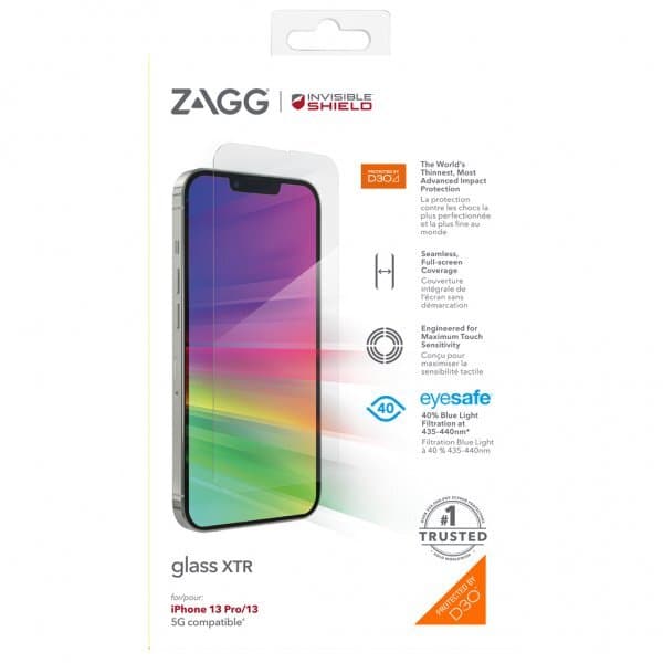 ZAGG InvisibleShield iPhone 13/iPhone 13 Pro/iPhone 14 Skjermbeskytter ...