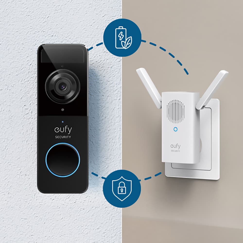 Eufy Doorbell C211 Full HD video ringeklokke med ringer - Elkjøp | Elkjøp