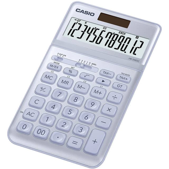 Casio JW-200SC Bordsräknare Blå Display (ställen): 12 - Elgiganten
