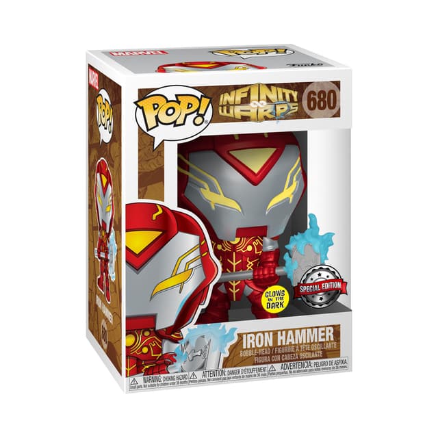Funko! POP Metallic Exclusive Marvel Iron Hammer (Metallic ...