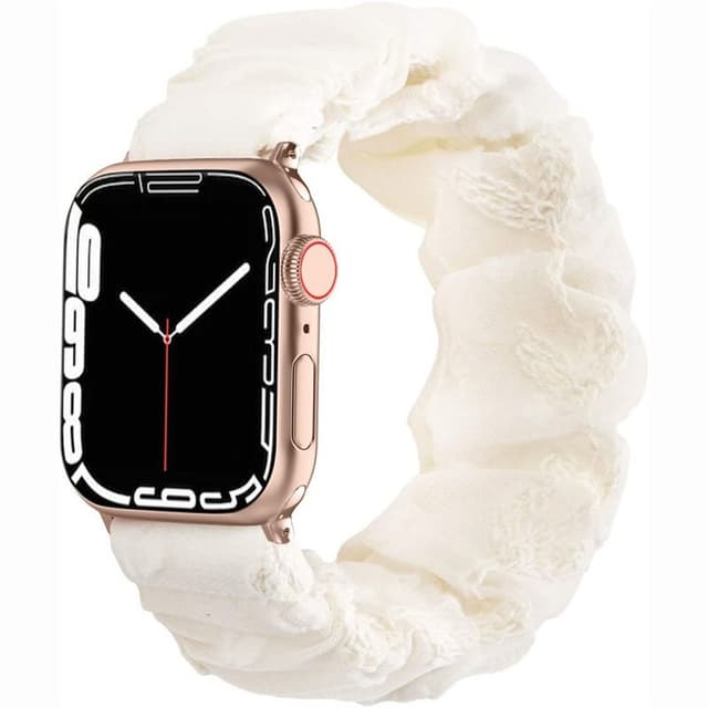 Scrunchie Elastiskt Armband Apple Watch 7 (41mm) - Vit - Elgiganten ...