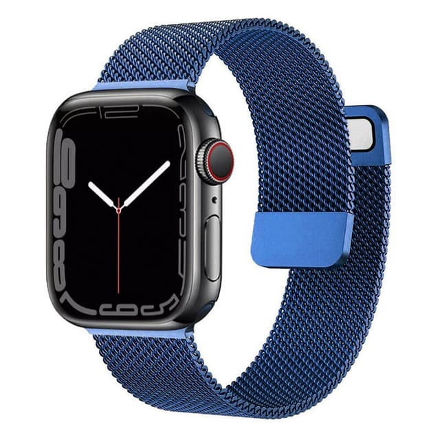 Milanese armbånd Apple Watch 7 (45mm) - Blå | Elgiganten | Elgiganten