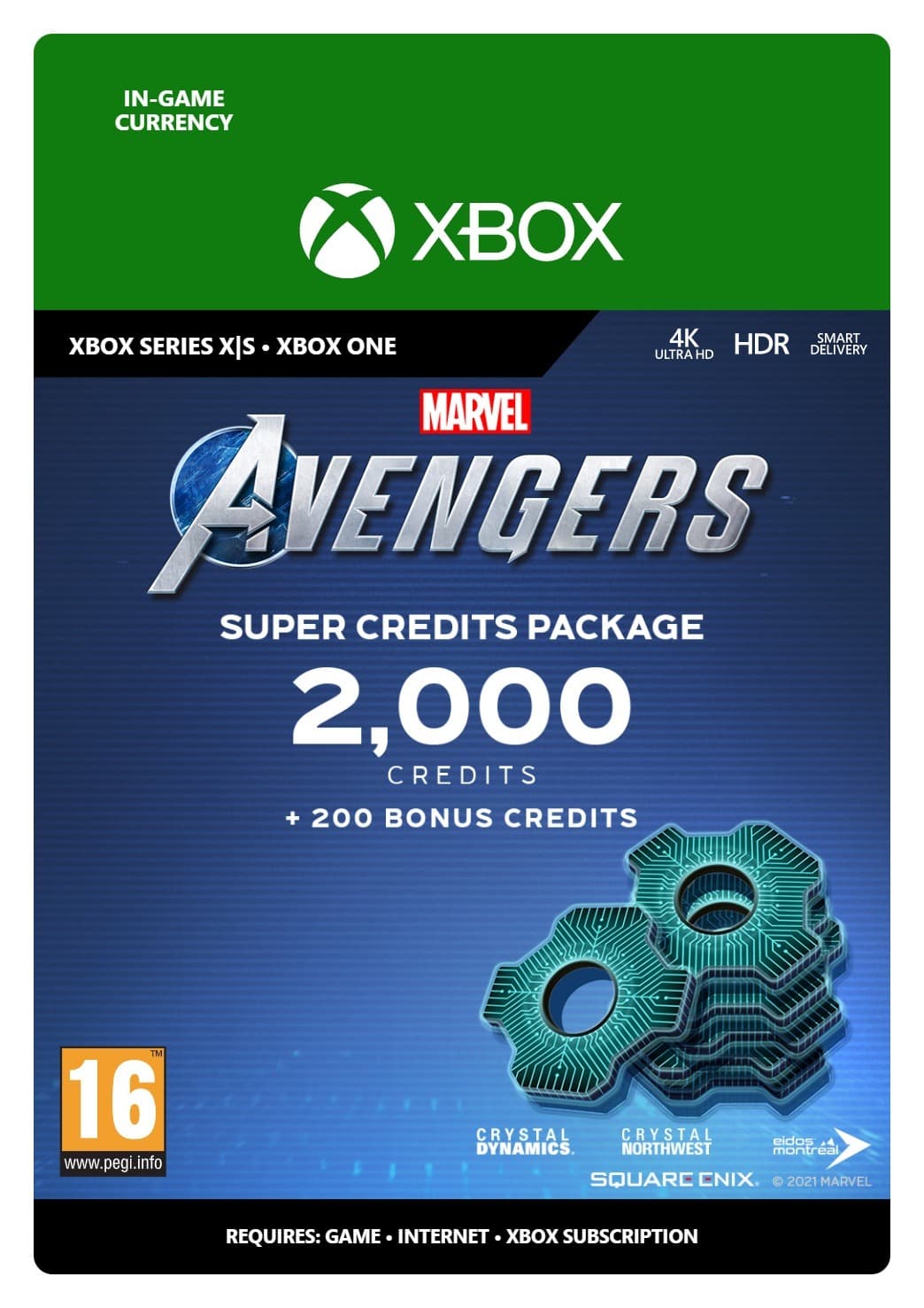 Marvel's Avengers: Super Credits Package - XBOX One,Xbox Series X,Xbox ...