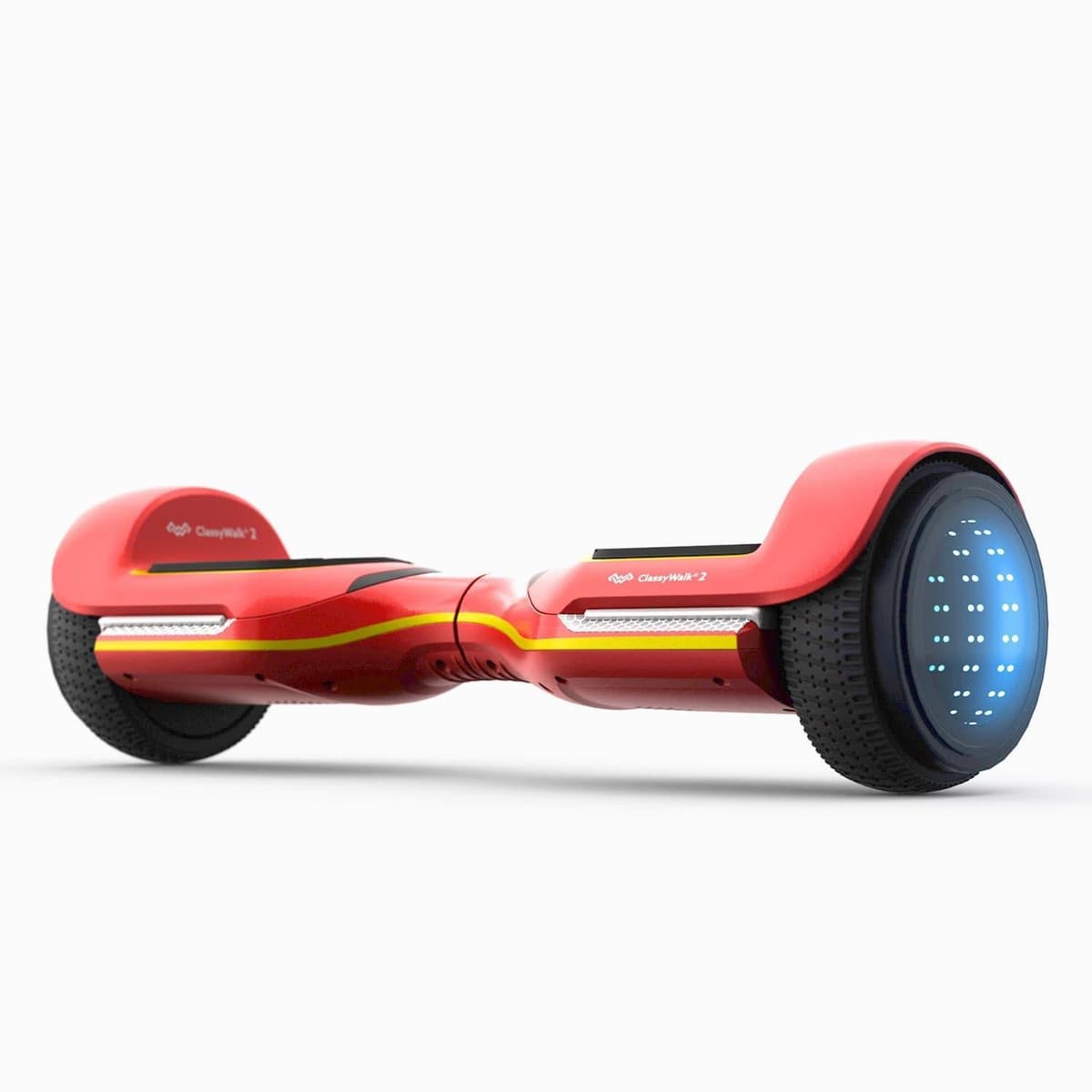 ClassyWalk® 2 LED Hoverboard - Rød/Gul - Elkjøp | Elkjøp
