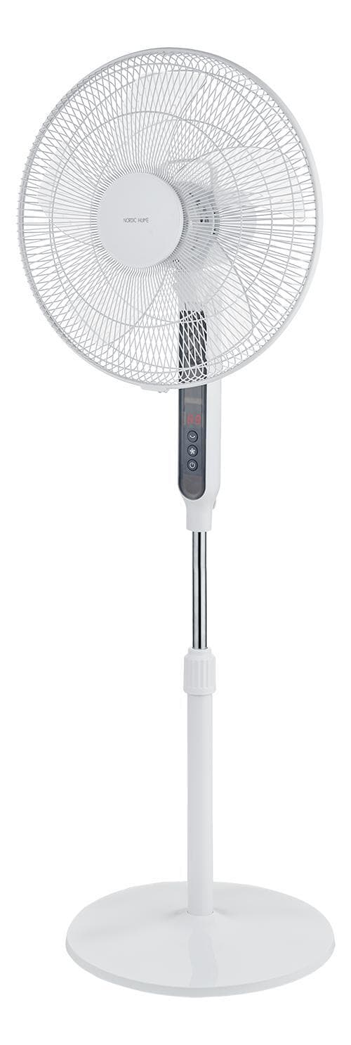 Nordic Home Floor -tuuletin, kaukosäädin, 40 cm, hiljainen, ajastin ...