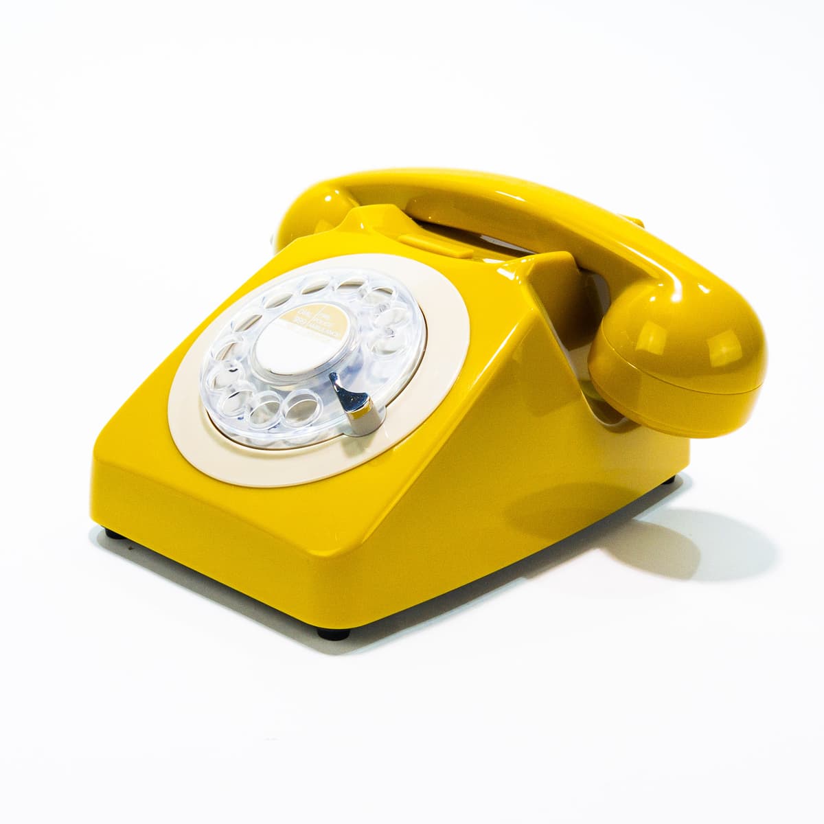 GPO 746 Retro Dreieskivetelefon - Senneps Gul - Elkjøp