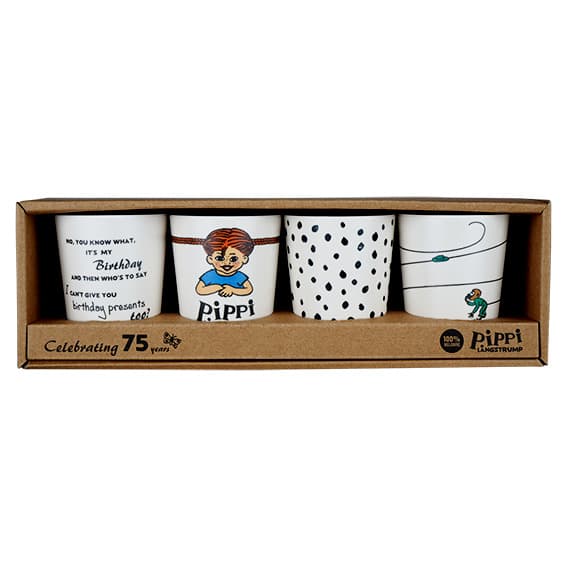 Pippi Longstocking - 100% Melamine Tableware 4 Tumbler Set - Elkjøp ...
