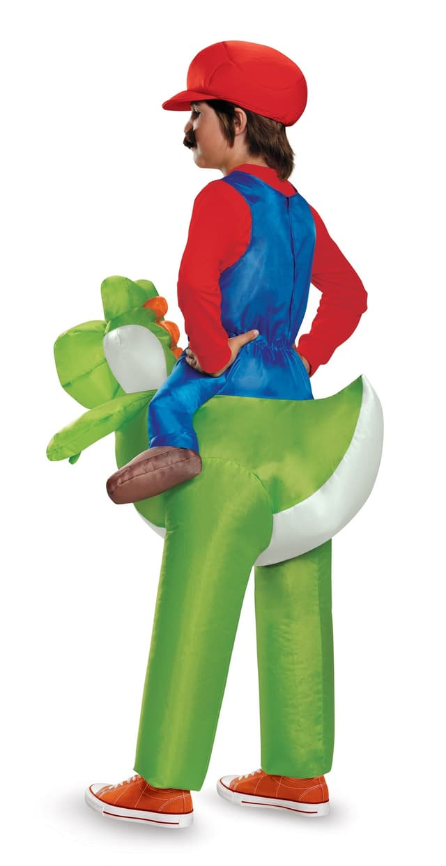 Super Mario - Inflatable Costume Mario Riding Yoshi (Child One Size ...
