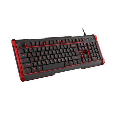 Genesis Rhod 420 Gaming -tastatur, USA, kablet, rødt/svart - Elkjøp ...