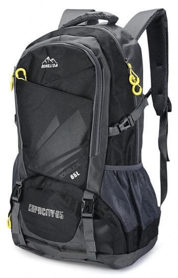 rygsæk Ronglida 65 liter 59 x 36 x 19 cm polyester sort | Elgiganten