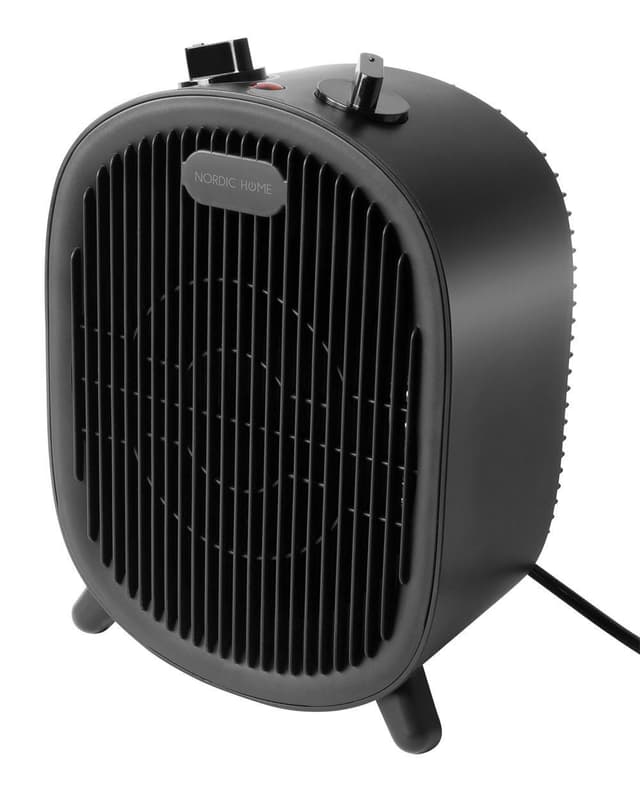 Fan Heater,2000W, 2 speed 2 heating level, black - Elkjøp