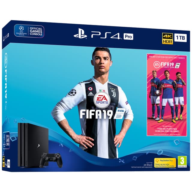 PlayStation 4 Pro 1 TB + FIFA 19 standard edition - Elkjøp