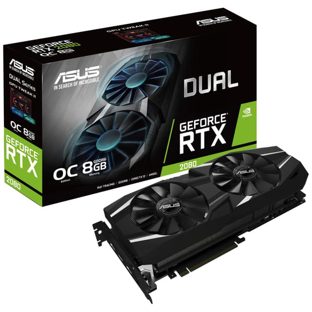 Asus GeForce RTX 2080 Dual OC grafikkort 8G - Elkjøp | Elkjøp