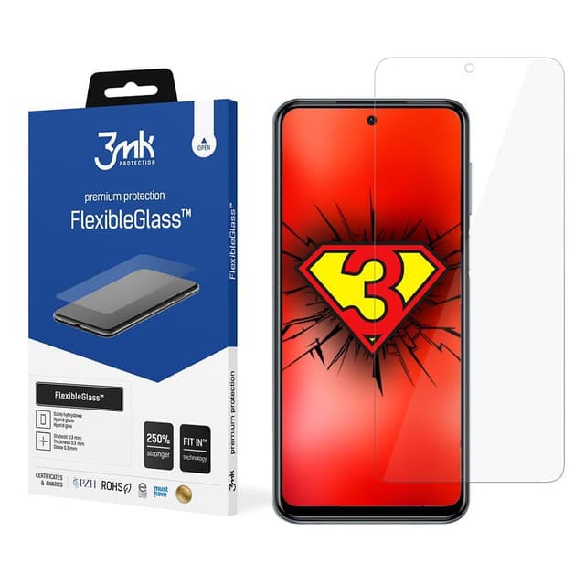 3MK FlexibleGlass för Xiaomi Redmi Note 10 Pro Hybridglas, Transparent ...