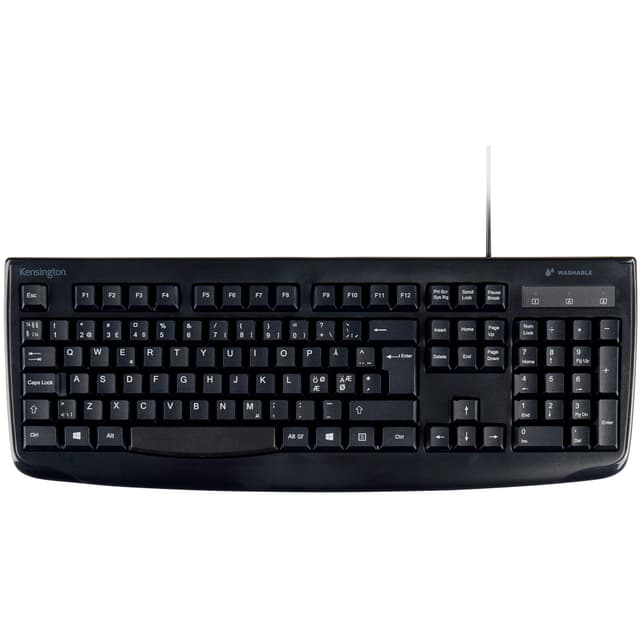 Kensington Pro Fit vaskbart USB tastatur (Pan Nordic layout) - Elkjøp