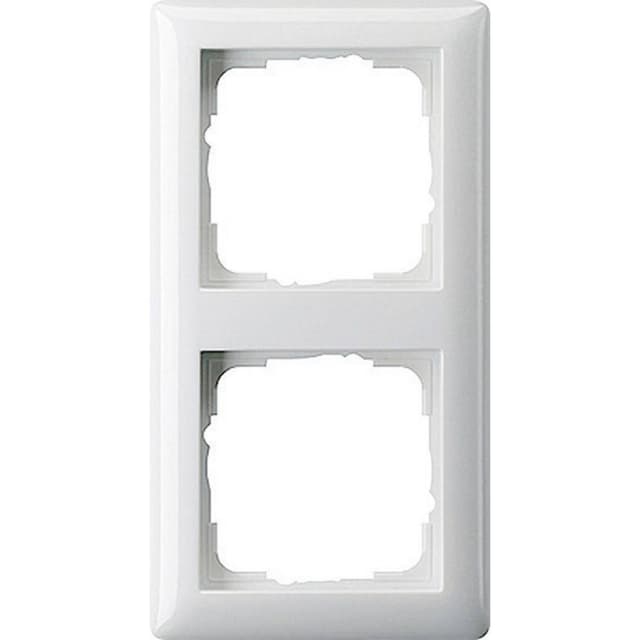 GIRA 2x Täckram System 55, Standard 55 Ren vit - Elgiganten