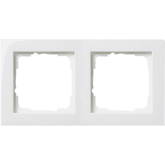 GIRA 2x Täckram E2, Standard 55 Renvit 0212 29 - Elgiganten - Elgiganten