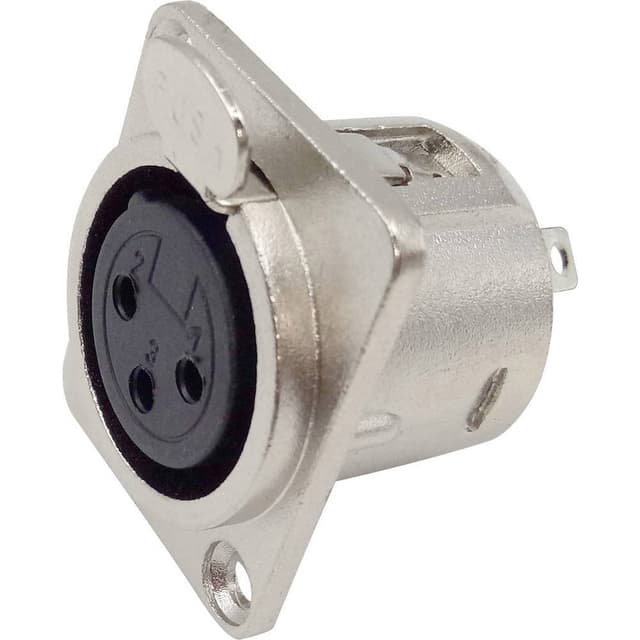 TRU COMPONENTS 1408819 XLR-stik Flangetilslutning, | Elgiganten