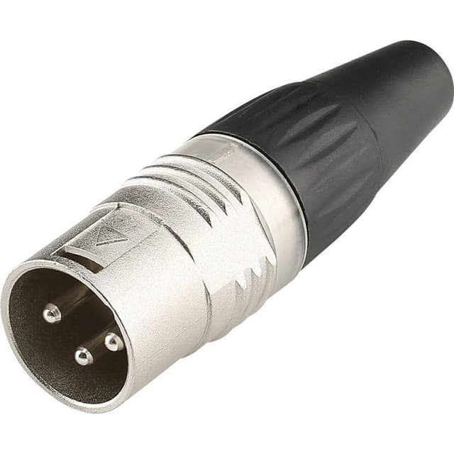 Hicon HI-X3CM-V XLR-stik Stik, lige Poltal: 3 Sort, | Elgiganten