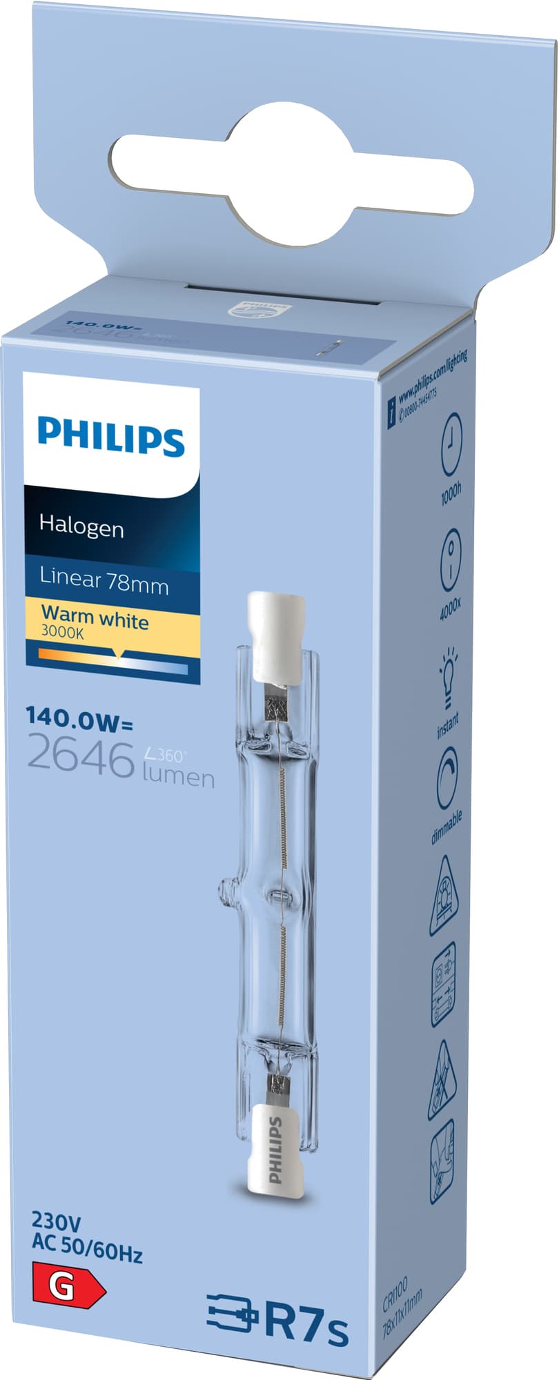 Philips halogenlyspære R7 8719514390102 - Elkjøp | Elkjøp