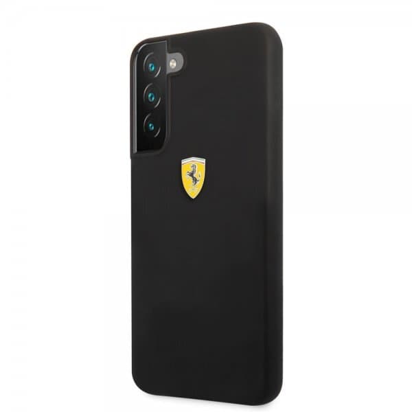 Ferrari Samsung Galaxy S22 Deksel Metal Logo Svart - Elkjøp