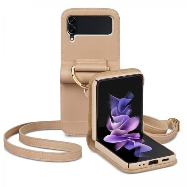 Spigen Samsung Galaxy Z Flip 3 Skal Lienar Cream Beige - Elgiganten