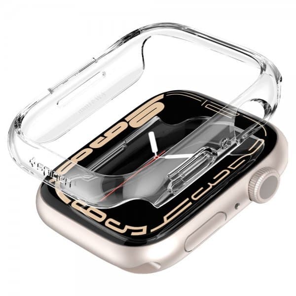 Spigen Apple Watch 41mm Cover Thin Fit Crystal Clear | Elgiganten ...
