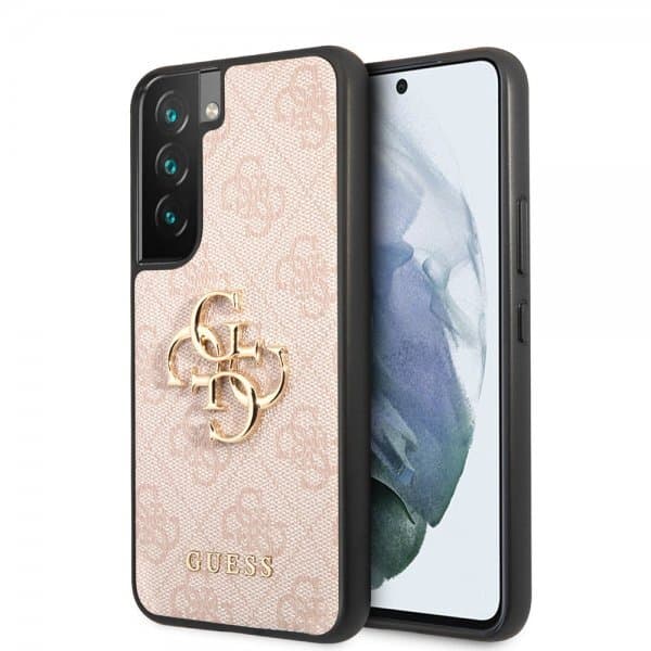 Guess Samsung Galaxy S22 Skal 4G Logo Rosa - Elgiganten - Elgiganten