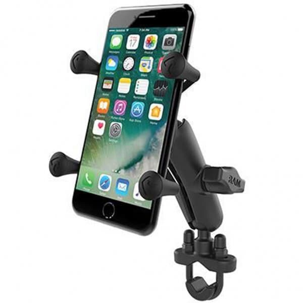 RAM Mounts X-Grip Phone Mount with Handlebar U-Bolt Medium Length Base ...