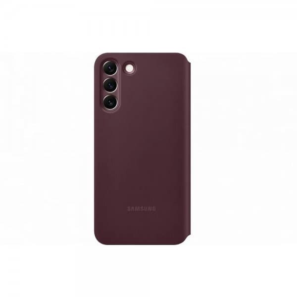 Samsung Original Galaxy S22 Plus Etui Smart Clear View Cover Burgundy ...