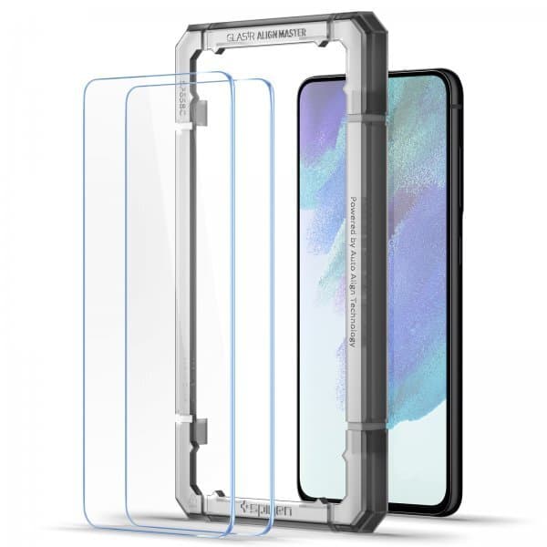Spigen Samsung Galaxy S21 FE Skärmskydd GLAS.tR ALIGNmaster 2-pack ...