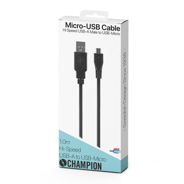 USB kab AB Micro USB 1.0m - Elgiganten